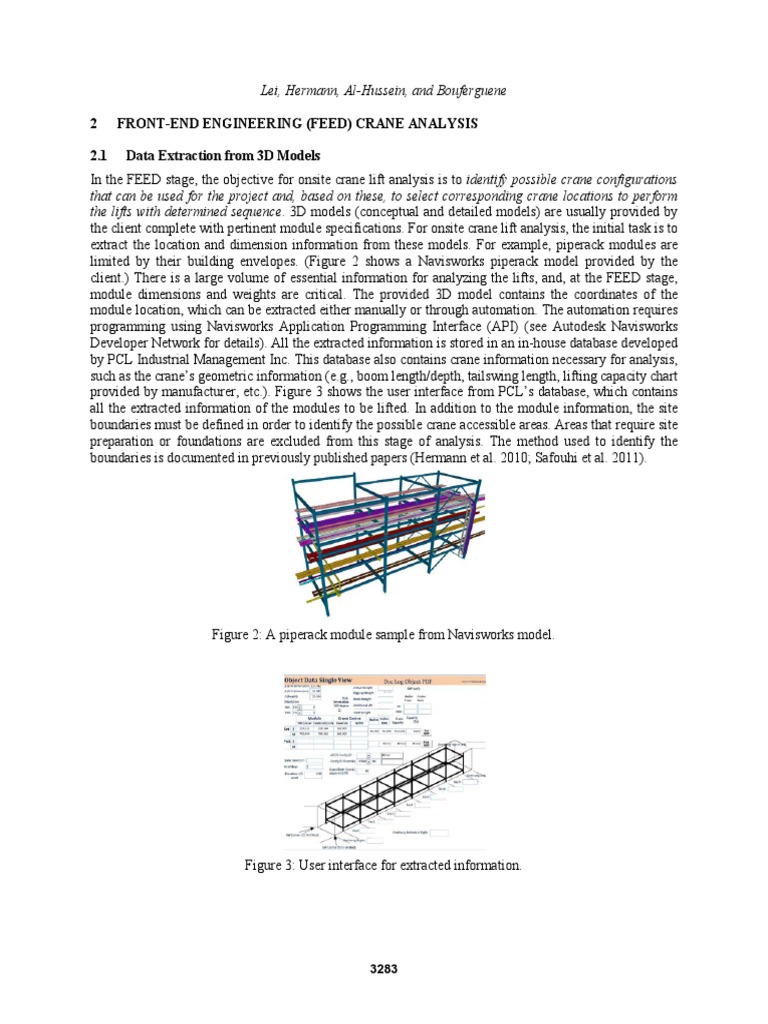 2 Front-End Engineering (Feed) Crane Analysis 2.1 Data Extraction From ...