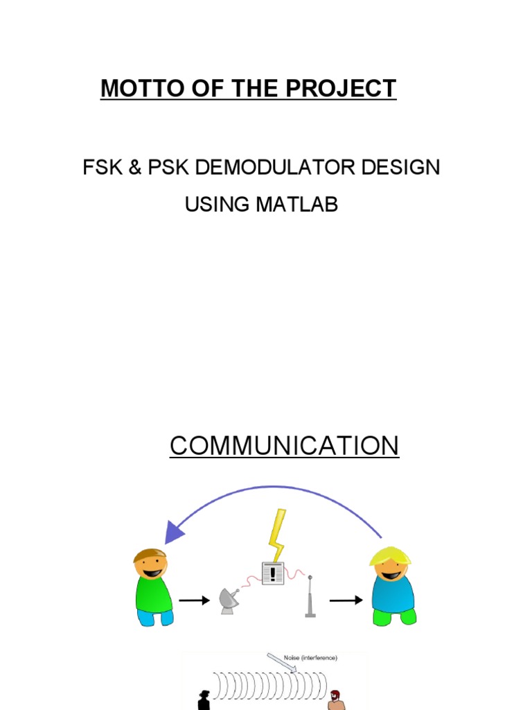Motto of The Project: FSK & PSK Demodulator Design Using Matlab | PDF ...