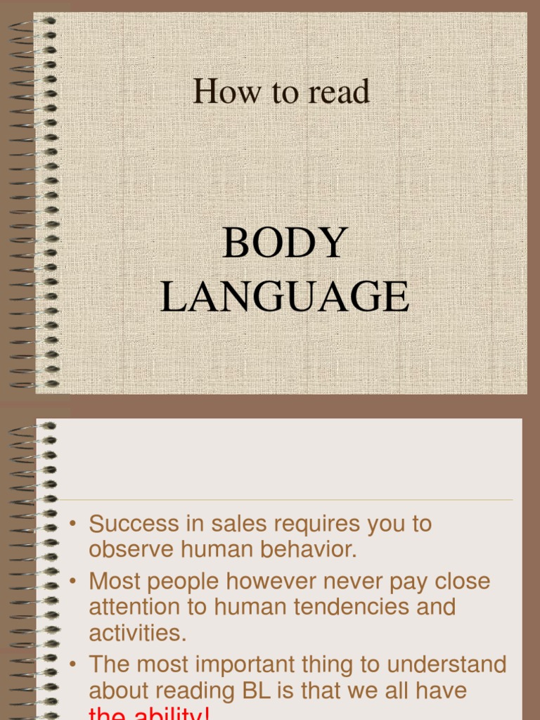 How To Read: Body Language | PDF