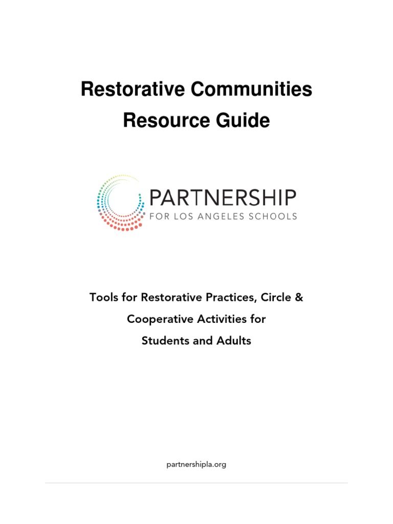 RC Resource Guide 2016 | PDF | Restorative Justice | Behavior Modification