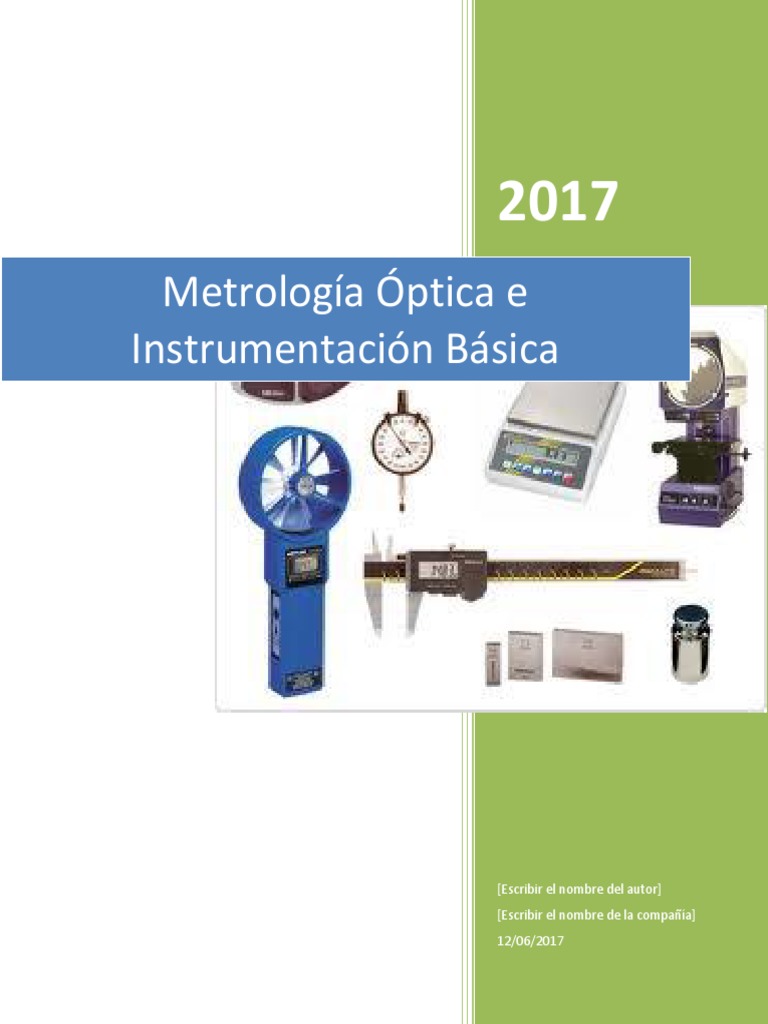 Metrología óptica E Instrumentación Básica Pdf Ligero óptica