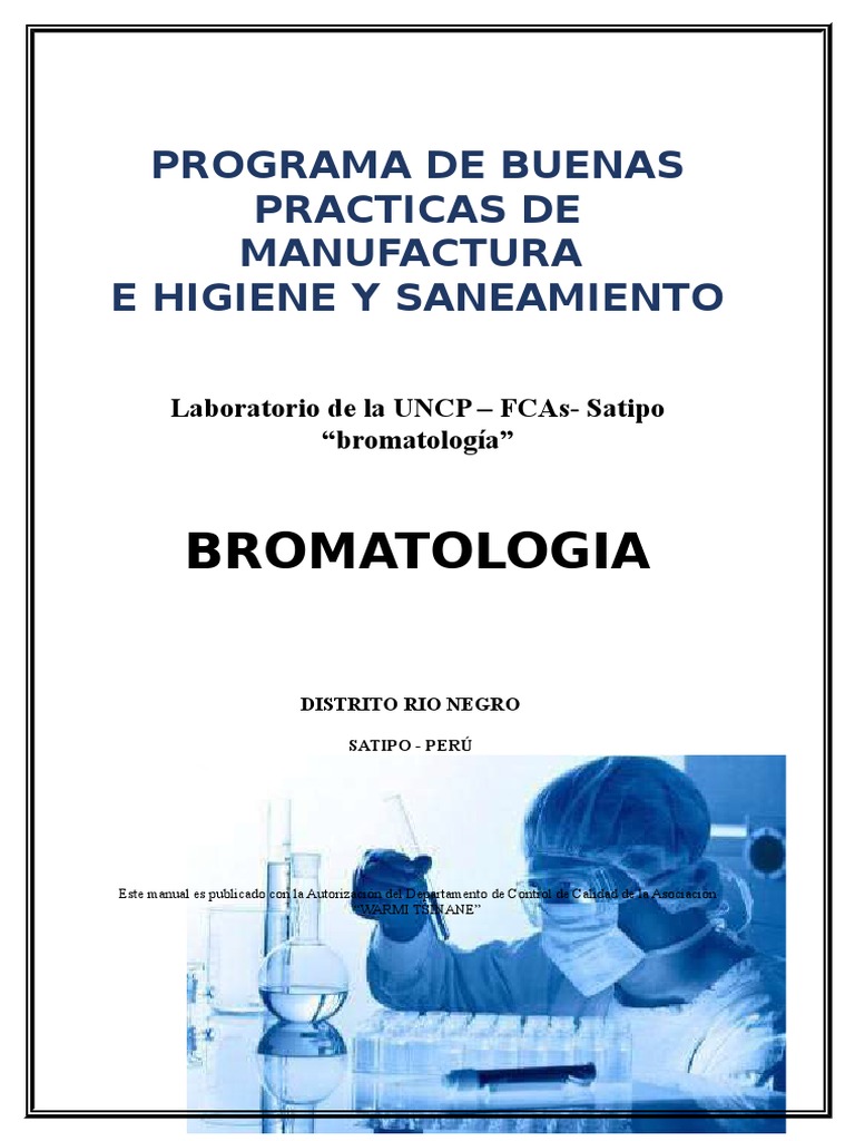 BPM para Laboratorio | PDF | Alimentos | Agua