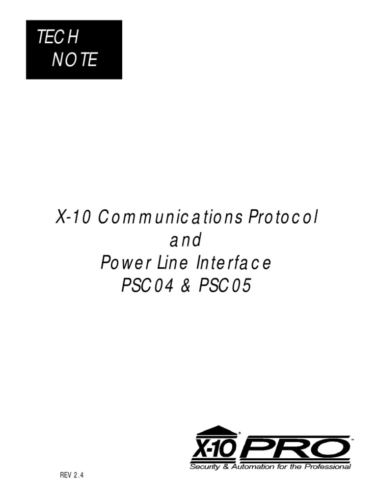 X-10 Protocol Power Line Interfaces | PDF | Logic Gate | Power Supply