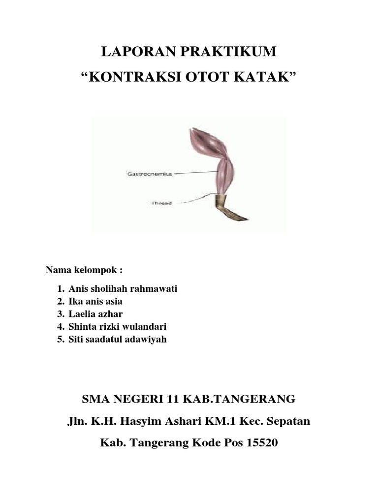 Praktikum Otot Katak | PDF | Metode & Bahan Ajar | Kesehatan Holistik