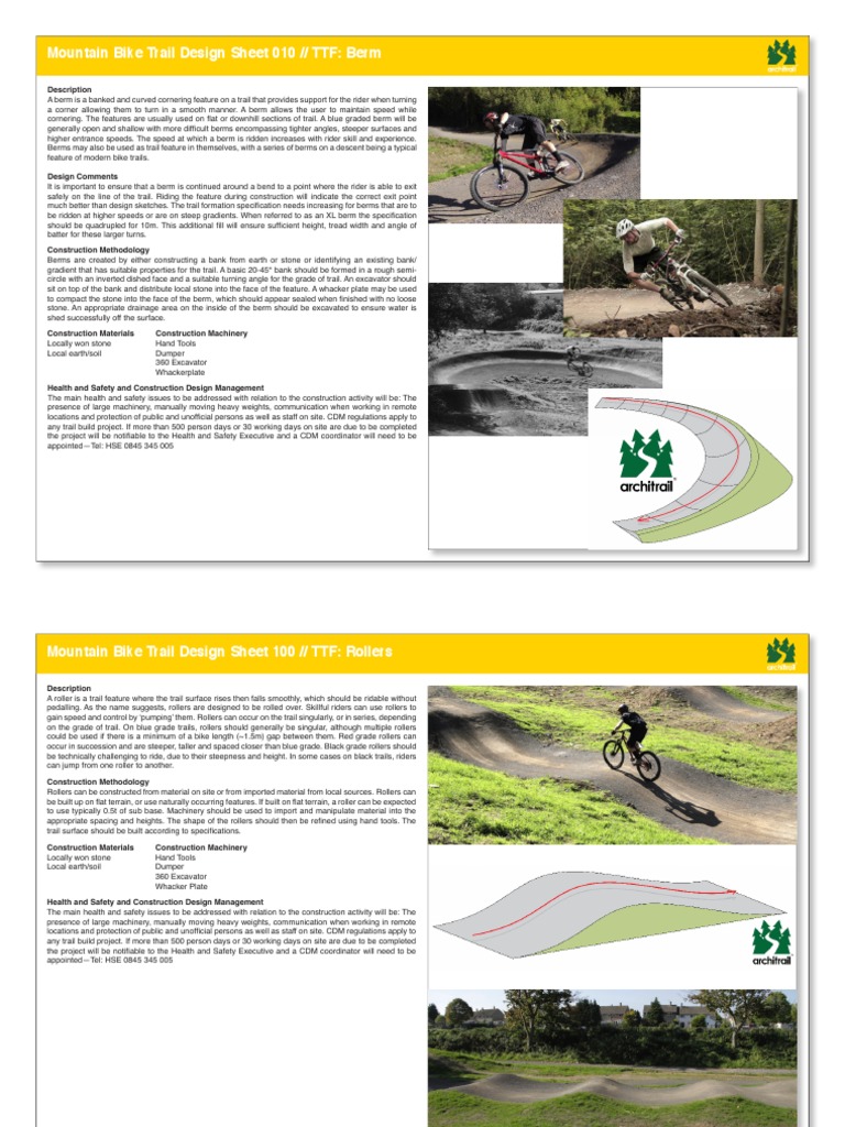 Architrail Technical Trail Features | PDF | Trail | Mountain Biking