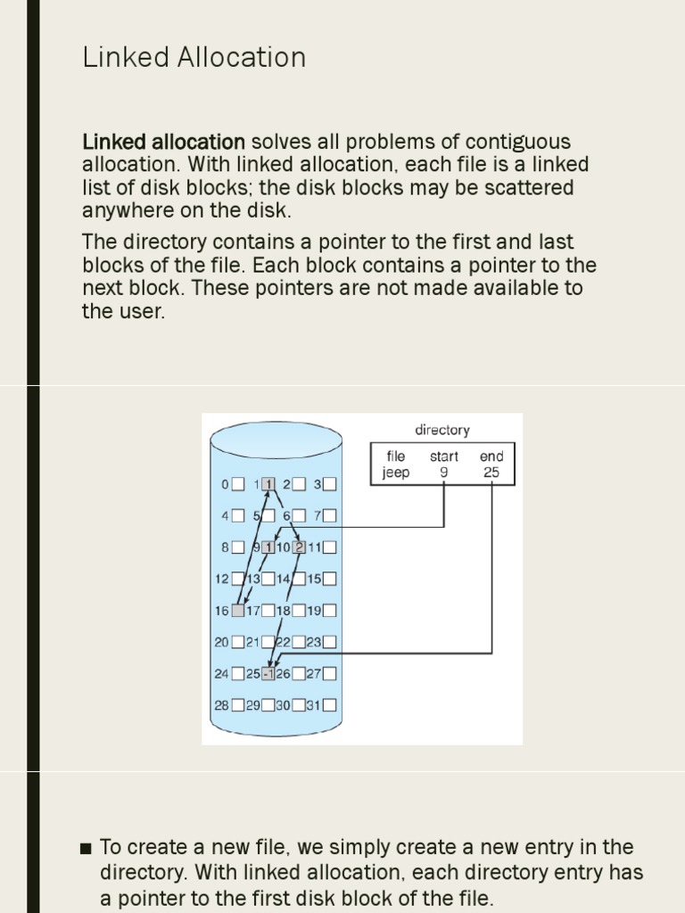 Allocation Methods | PDF | Database Index | Pointer (Computer Programming)
