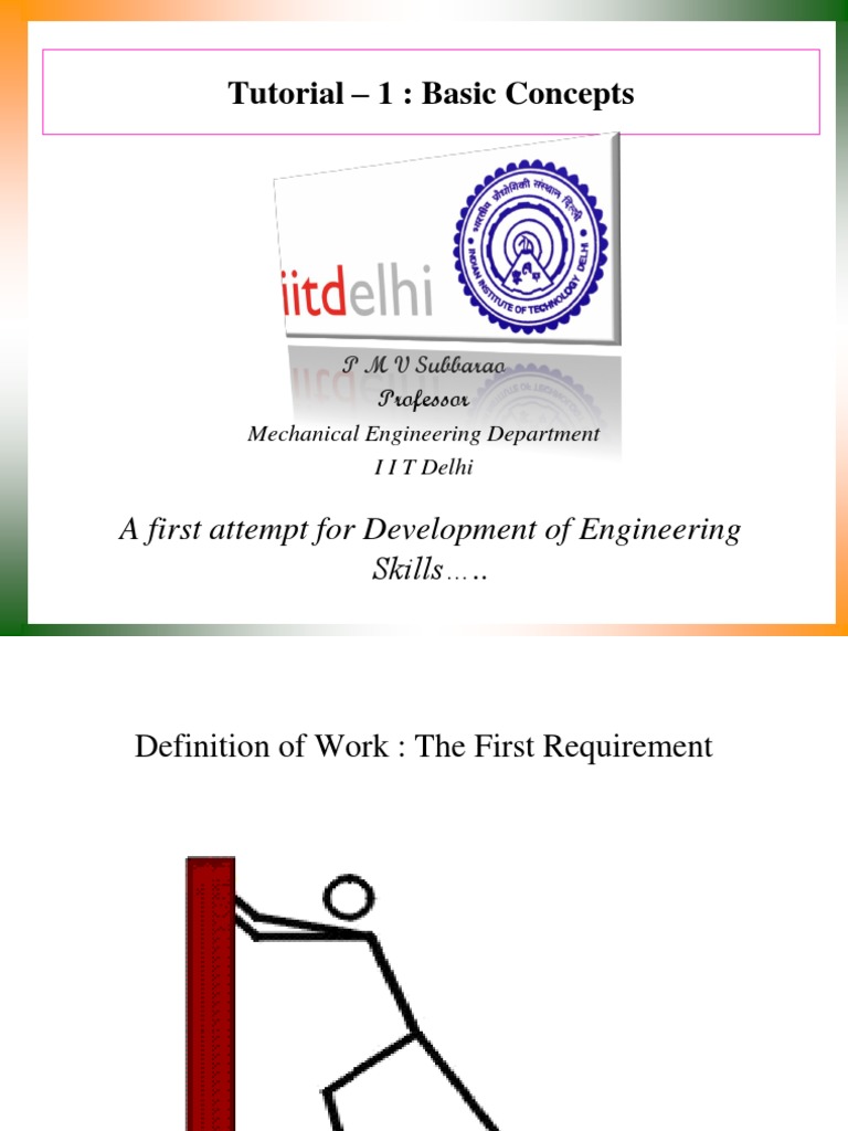 Tutorial - 1: Basic Concepts: A First Attempt For Development of Engineering Skills . | PDF ...