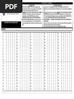 PRC Answer Sheet Sample 001 | PDF | Tests | Test (Assessment)