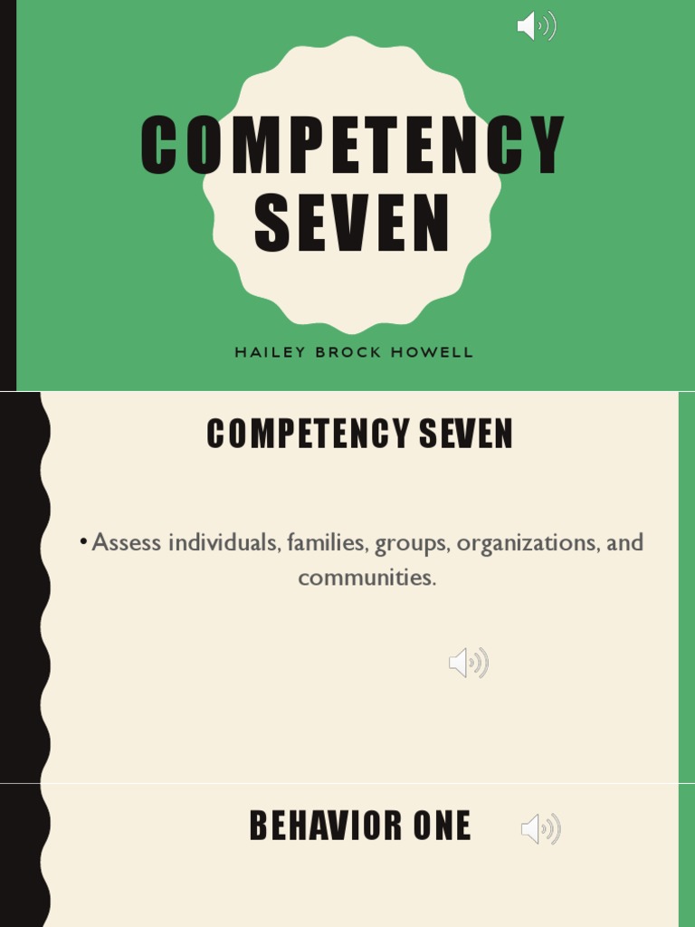 Competency Seven | PDF | Career & Growth | Wellness
