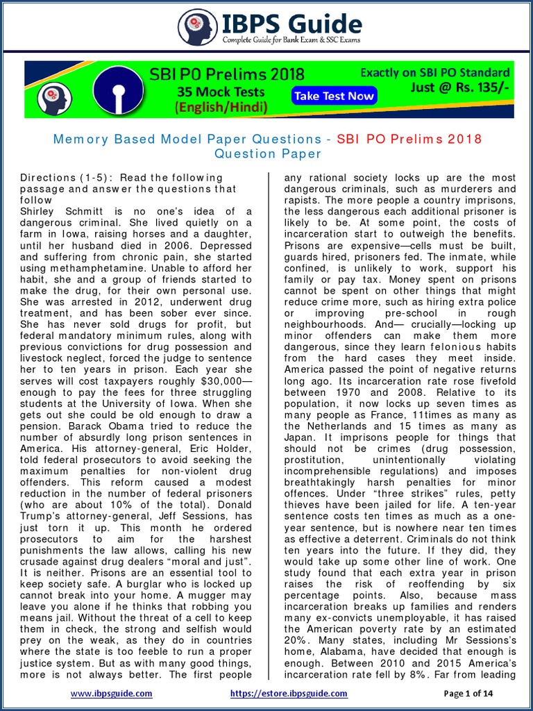 Ibps Guide | PDF | Recidivism | Prison