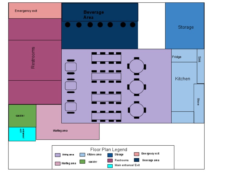 Floor Plan Legend for Dining Layout | PDF