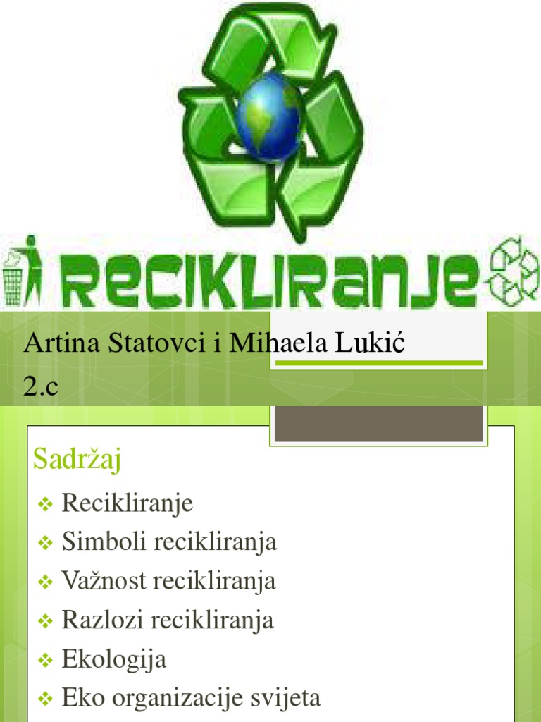 Recikliranje | PDF