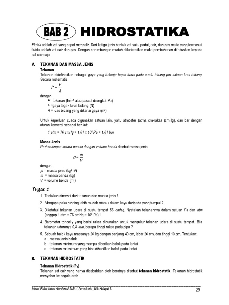 Bab 2 Hidrostatika 29 42 PDF | PDF