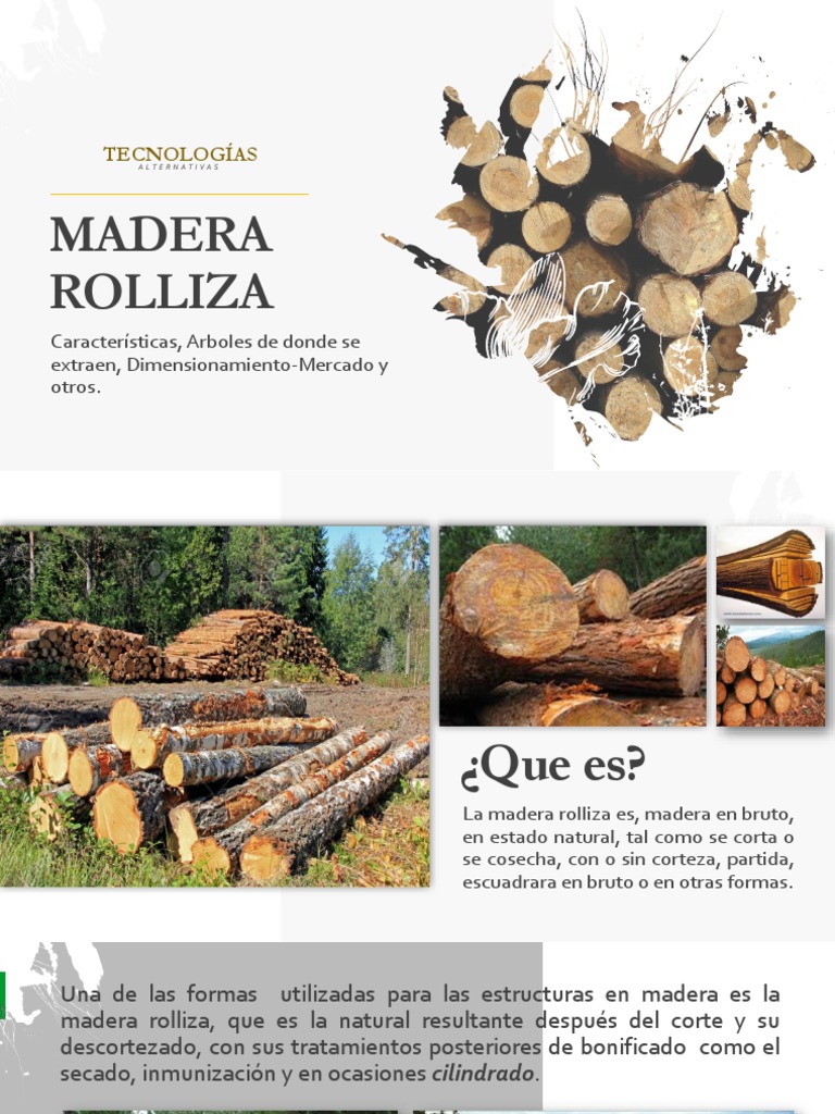 Madera Rolliza: Tecnologías | Madera | Arboles