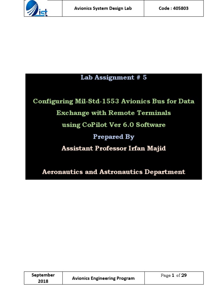 Avionics System Design - Co-Pilot 1553 | PDF | Icon (Computing ...