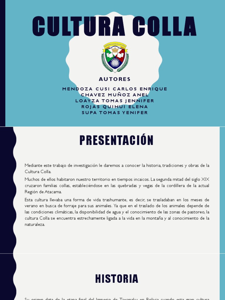 Cultura Colla | PDF | Imperio Inca | Ropa