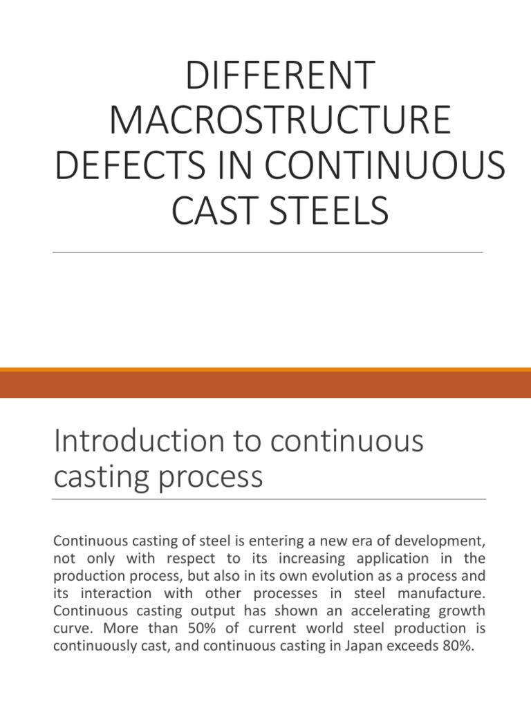 Macrostructure Defects in Cast Steels | PDF | Casting (Metalworking ...