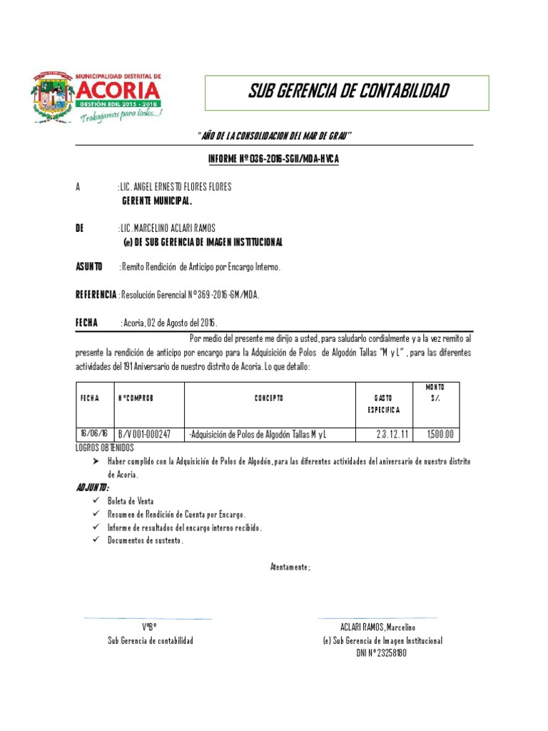 Encargo Interno | PDF