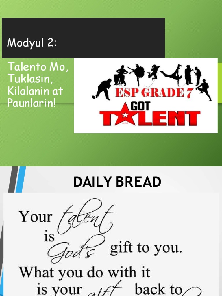 EsP 7 Module 2 Talento at Kakayahan | PDF