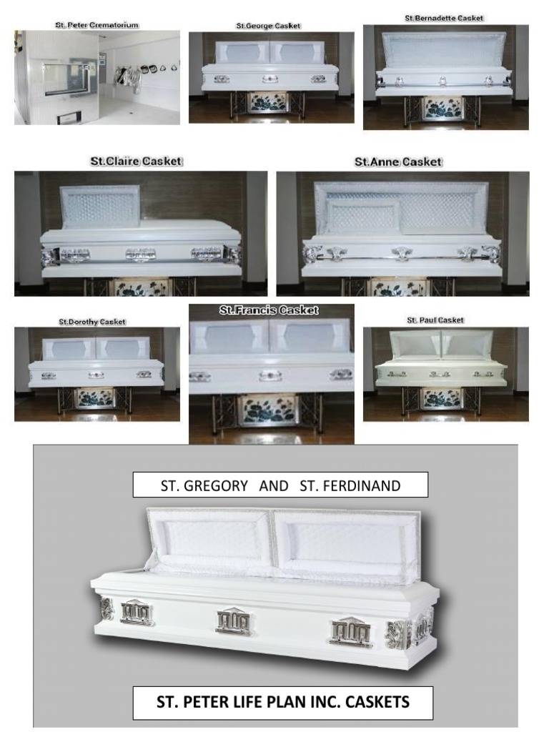 St. Peter Life Plan Inc. Caskets: St. Gregory and St. Ferdinand | PDF
