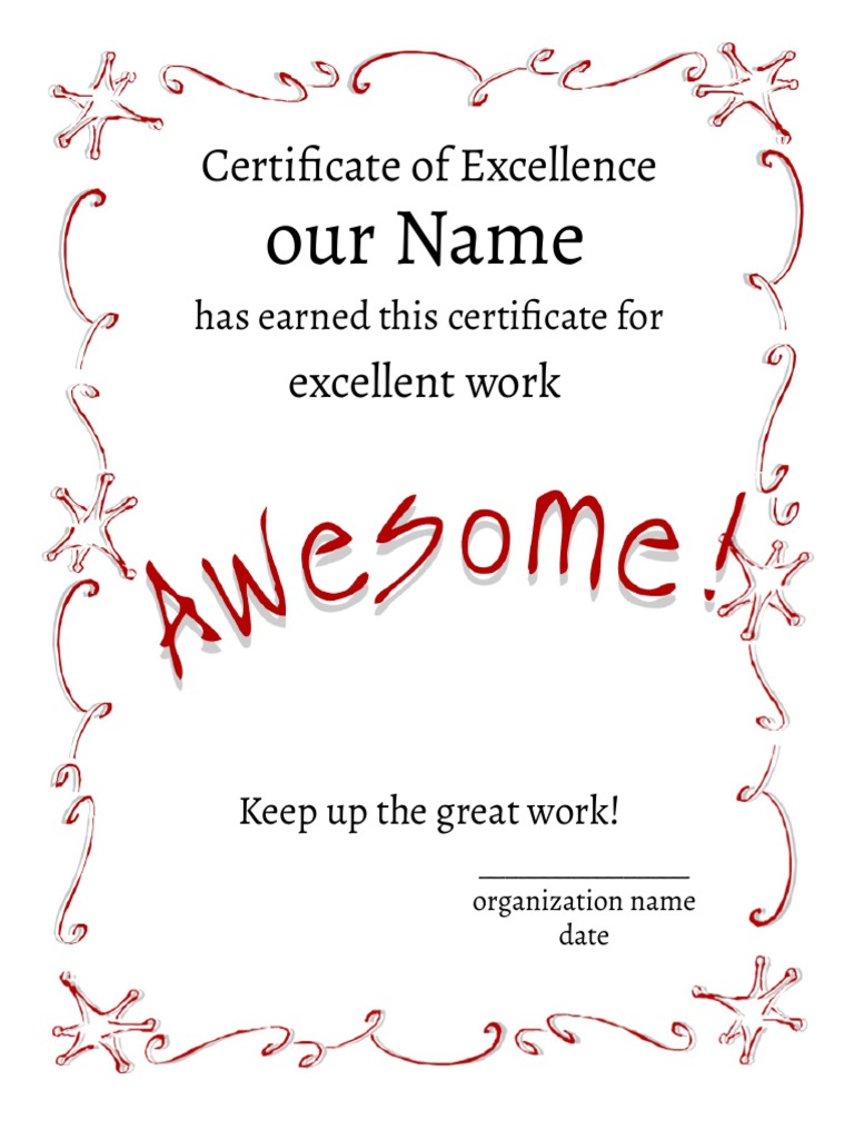 Cute Award Certificate Maker | PDF