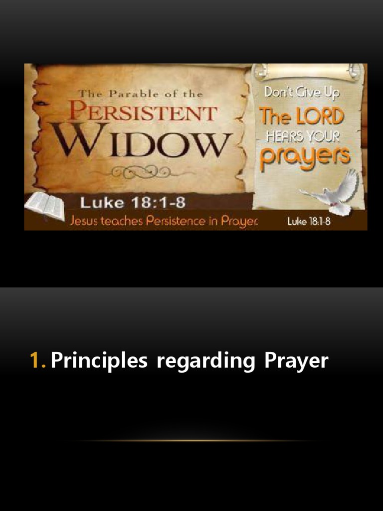 Luke 18 1-8 - PPT | PDF