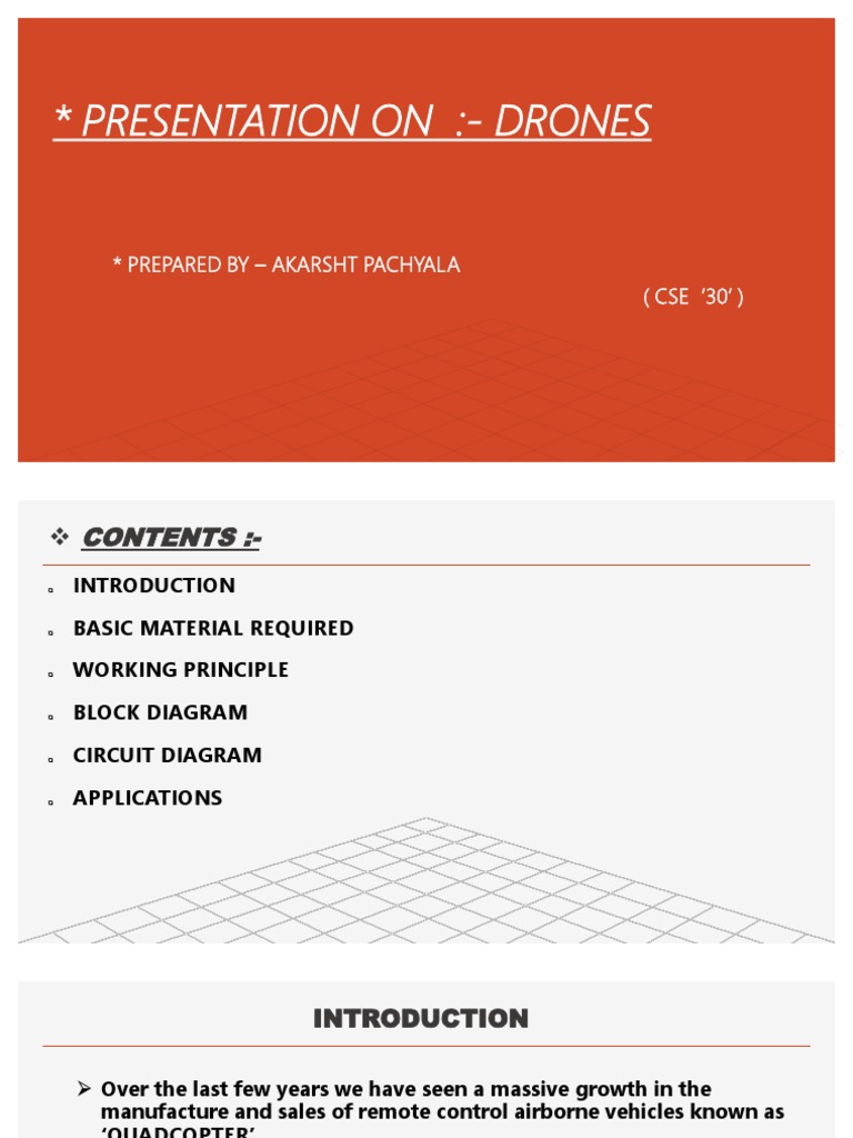 Comprehensive Overview of Quadcopter Drones: Components, Working ...