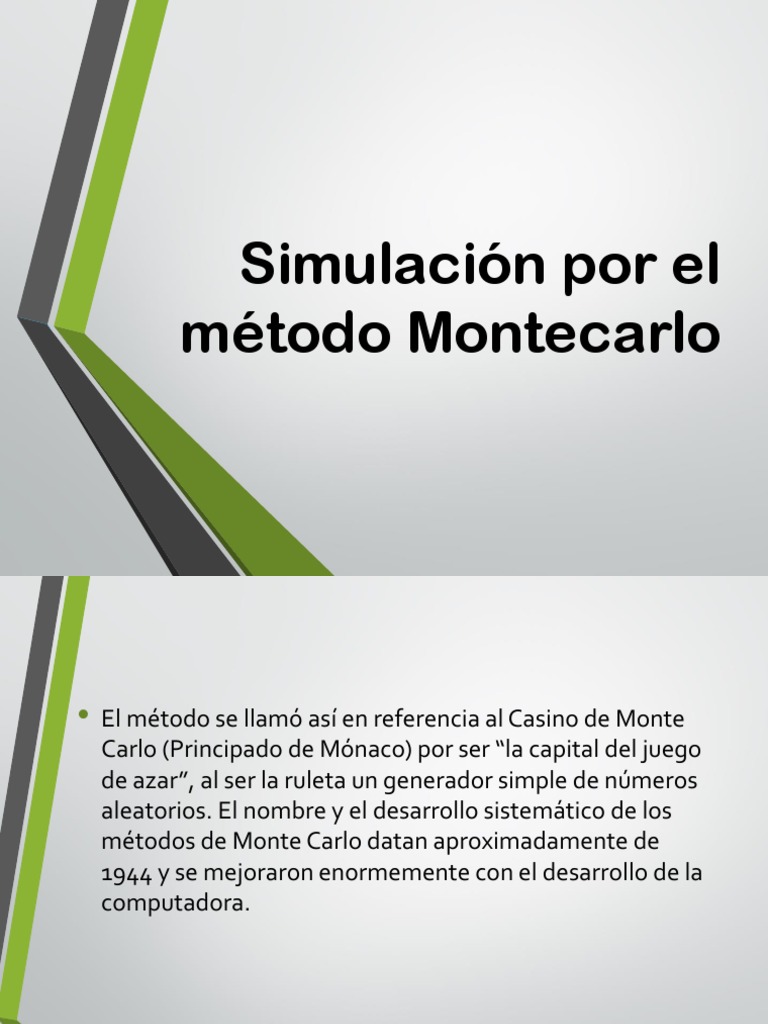 Montecarlo | PDF | Método Monte Carlo | Método científico