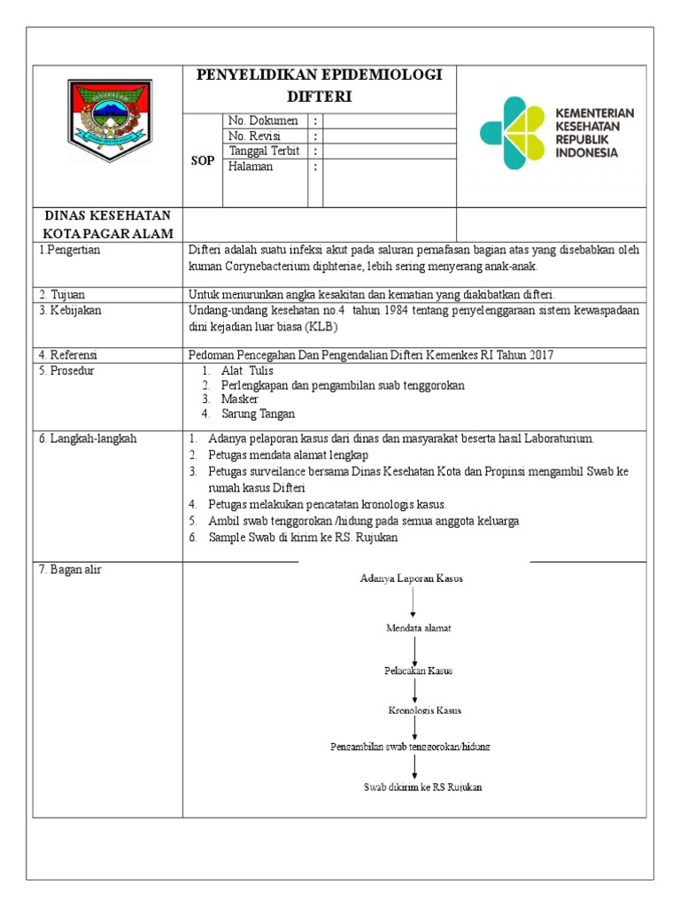 Sop Pe Difteri | PDF