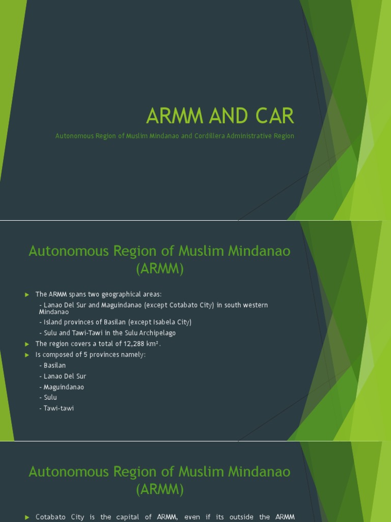 Armm and Car | PDF | Mindanao | Nature