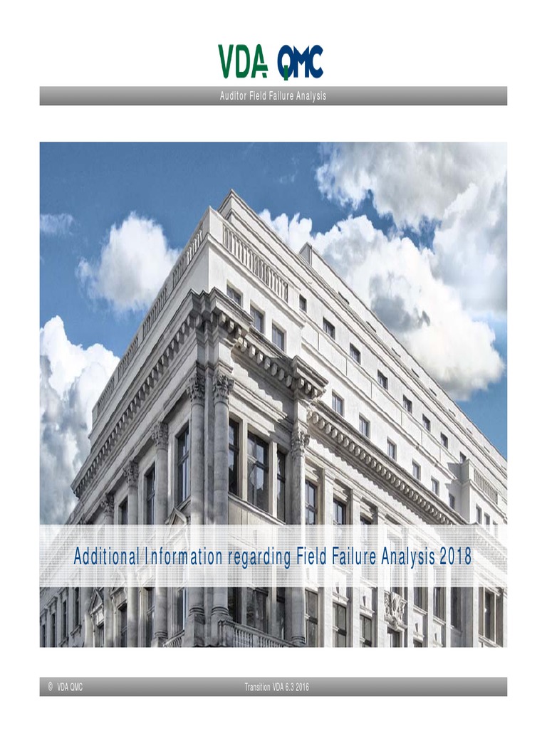VDA FFA Remarks | PDF | Customer Satisfaction | Audit