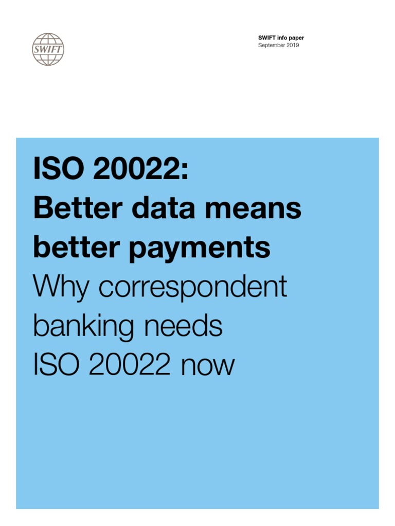 Swift Paper Iso20022 | Download Free PDF | Regulatory Compliance ...