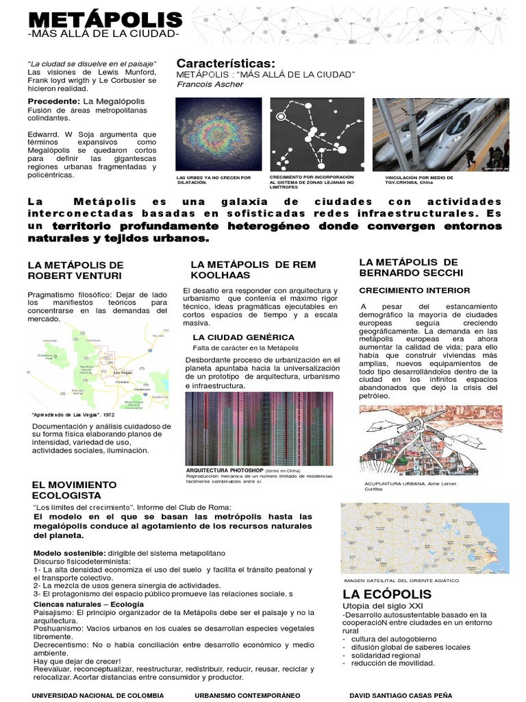 Metápolis | PDF | Urbanismo | Economias