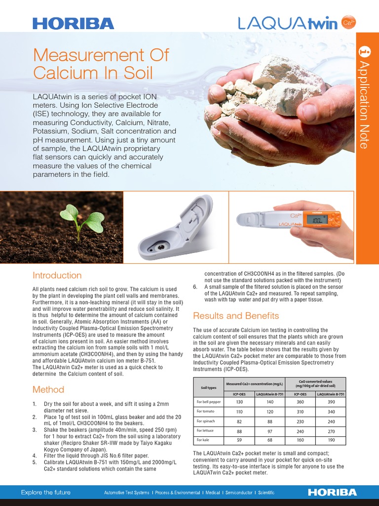 06 - Measurement of Calcium in Soil Hi-Res PDF | PDF | Calcium In ...