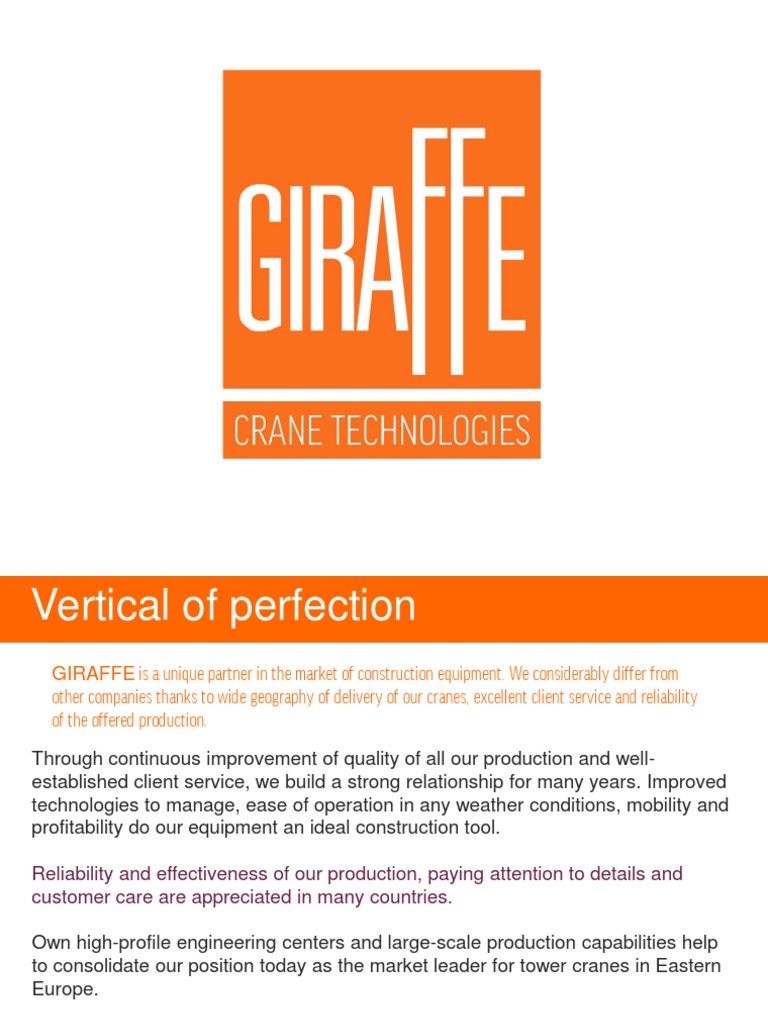 Giraffe Eng | PDF | Crane (Machine) | Reliability Engineering