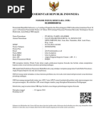 Contoh NIB untuk Usaha CV Lintas Jaya | PDF