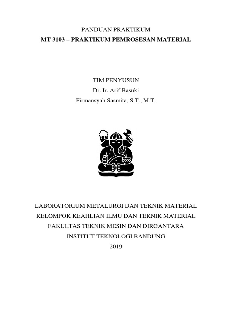Modul Praktikum Pemrosesan Material | PDF | Sains & Matematika | Komputer