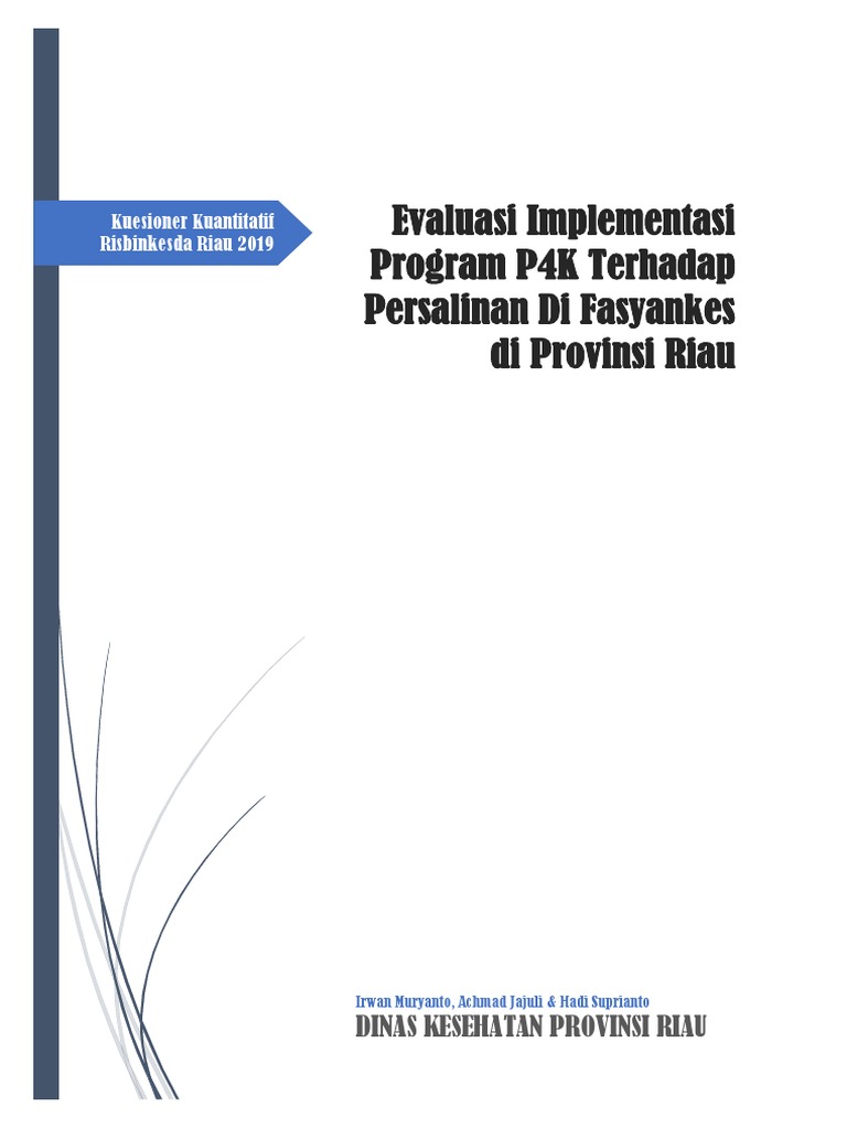 Kuesioner Kuantitatif Risbinkesda Riau 2019 - Pekanbaru | PDF