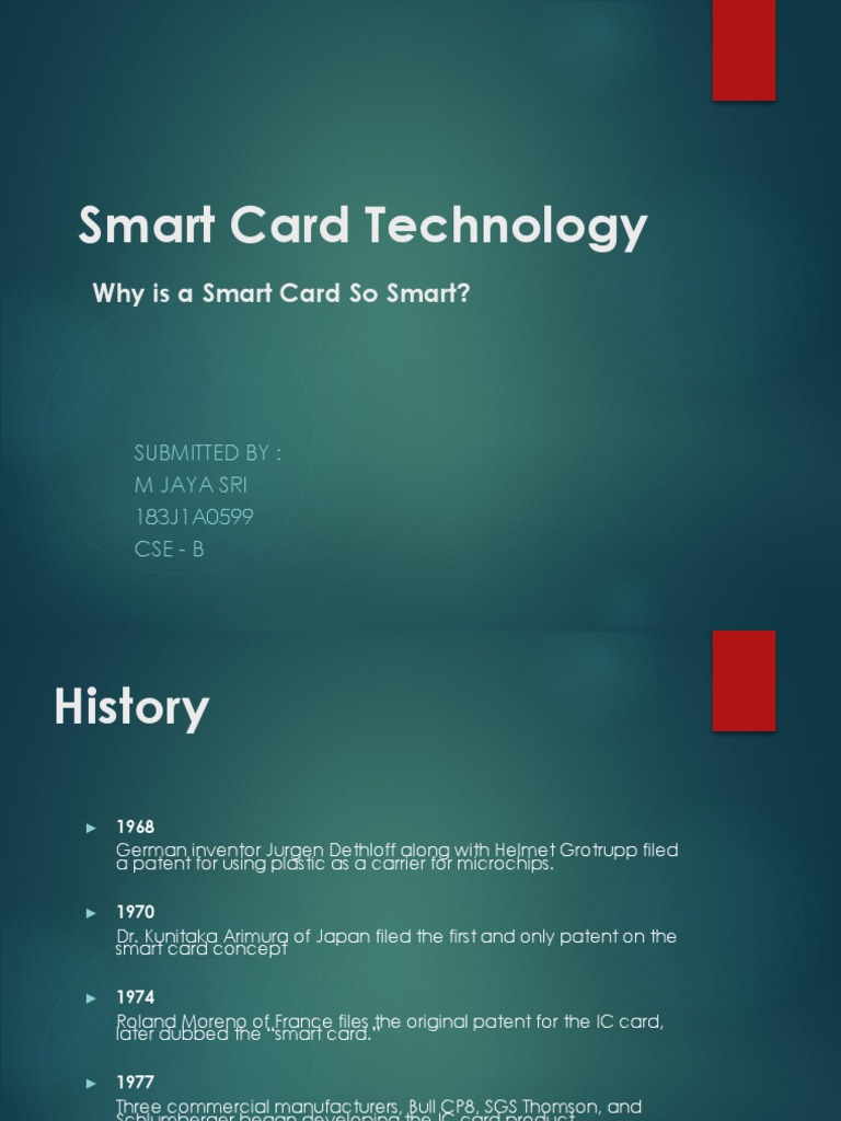 Smart Card Technology - Why Is A Smart Card So Smart | PDF | Smart Card ...
