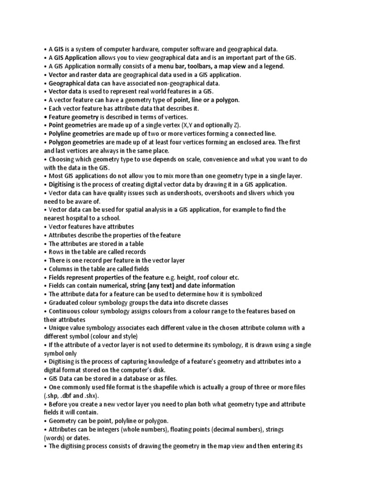 GIS Components and Data Types Explained | PDF | Geographic Information ...
