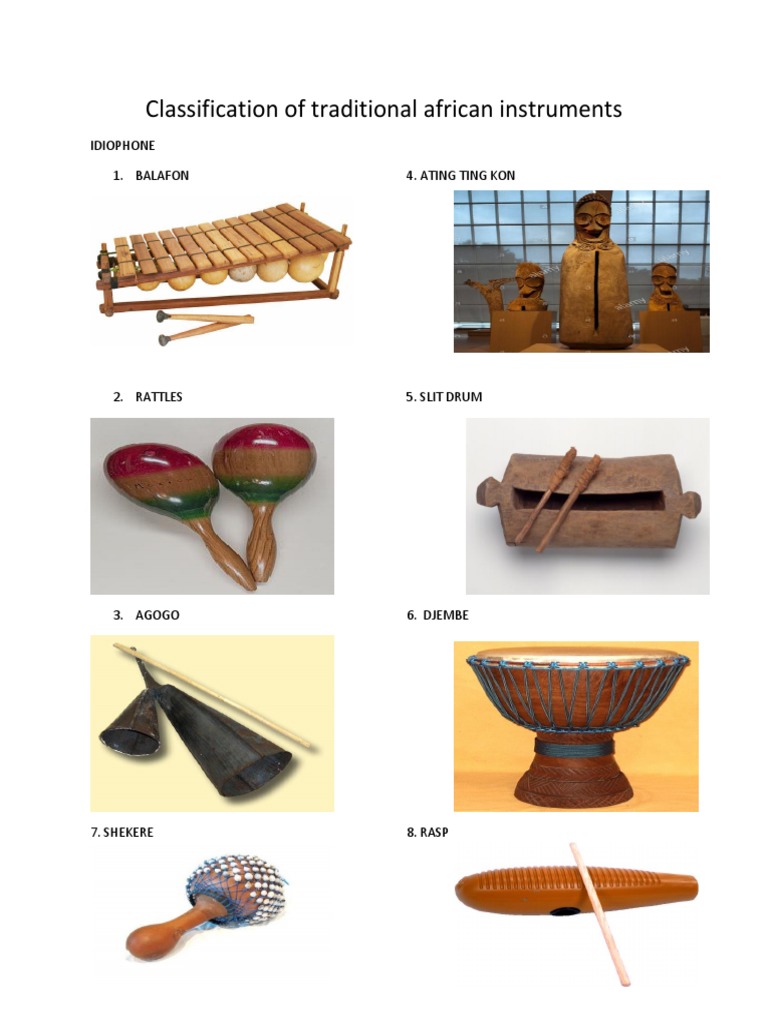 Classification of Traditional African Instruments | PDF