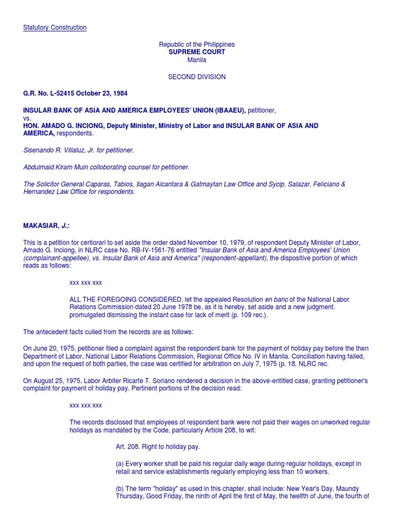 CASES | PDF | Employment | Judgment (Law)