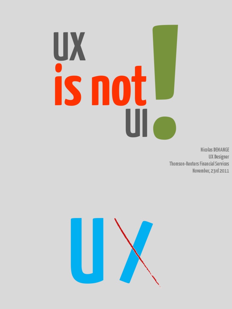 Understanding UX vs. UI Design | PDF