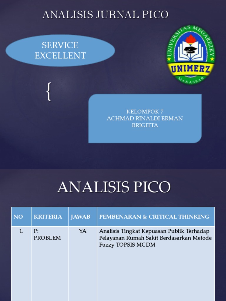 Analisis Jurnal Pico Pdf Bisnis Pengembangan Diri