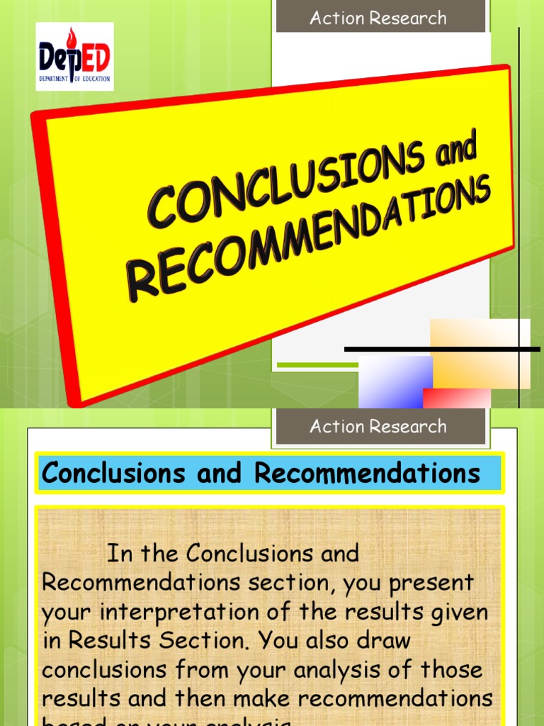 Action Research Conclusions & Recommendations | PDF | Action Research ...