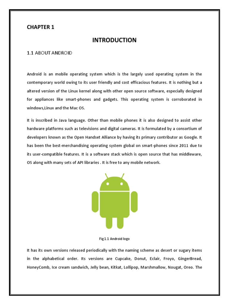 Android System | PDF | Android (Operating System) | Software Engineering