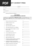 Customer - Self - Declaration - Commn Address Proof | PDF