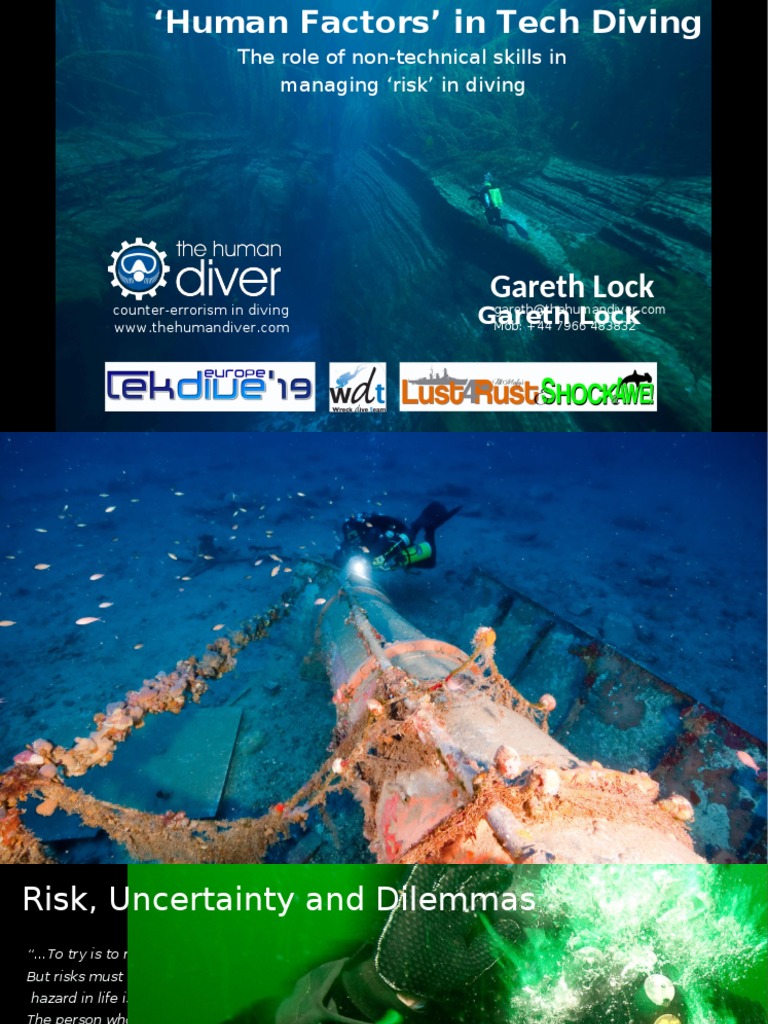 Gareth Lock TekDiveEurope2019 Risk | PDF | Underwater Diving | Risk