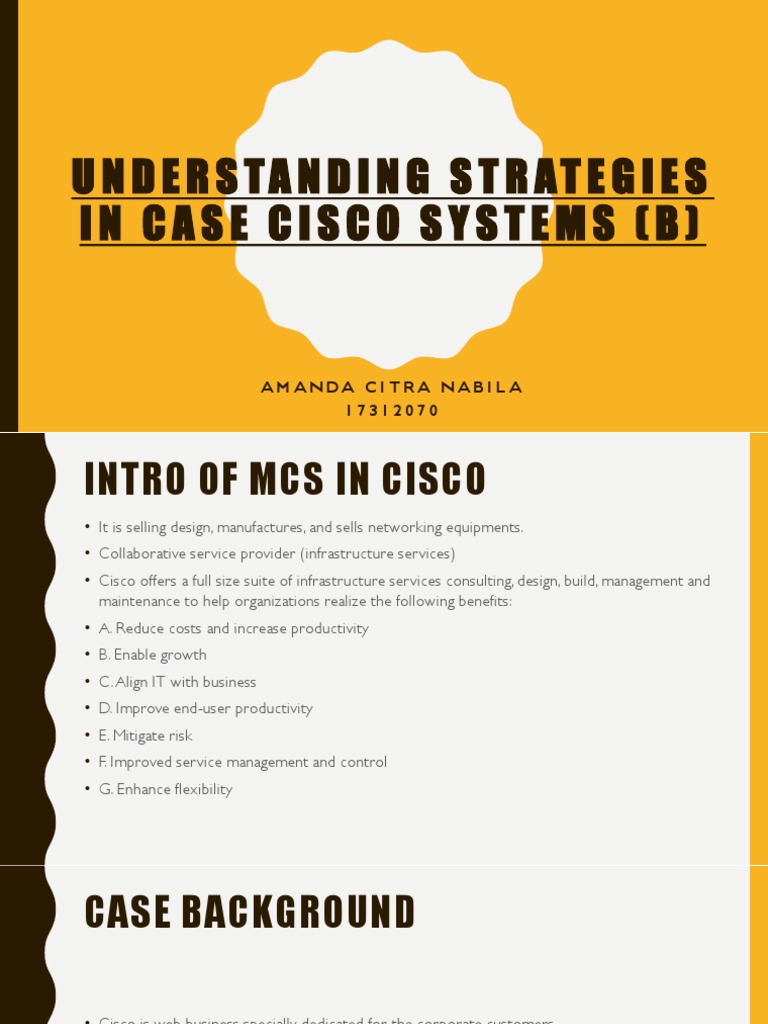 Understanding Strategies in CISCO Systems | PDF | Innovation ...
