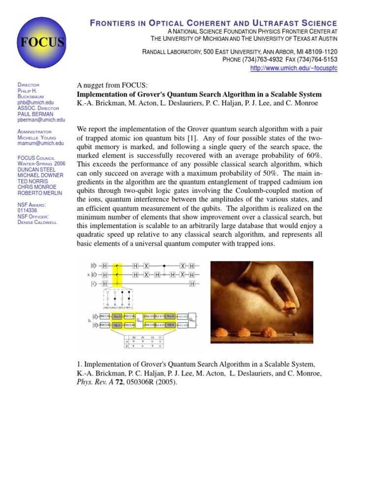 Grover | PDF | Quantum Computing | Solid State Engineering